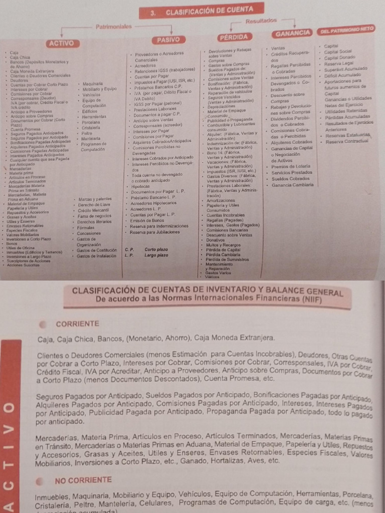 Clasificación de Cuentas Facil | PDF