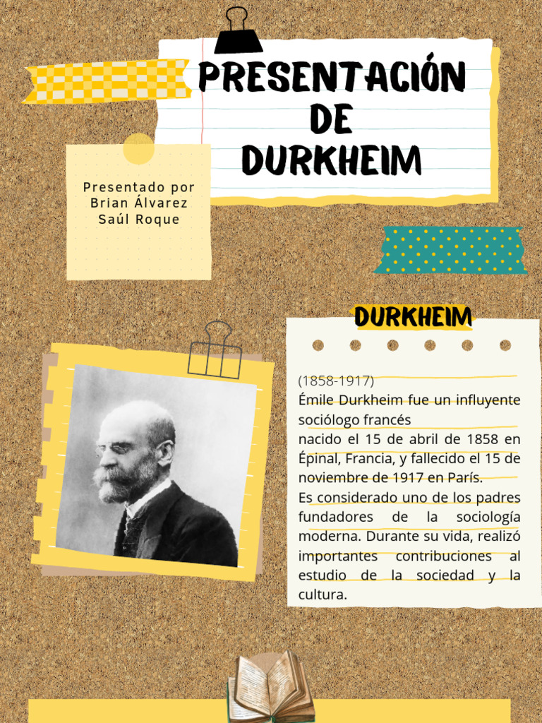 DURKHEIM | PDF | Emile Durkheim | Sociología