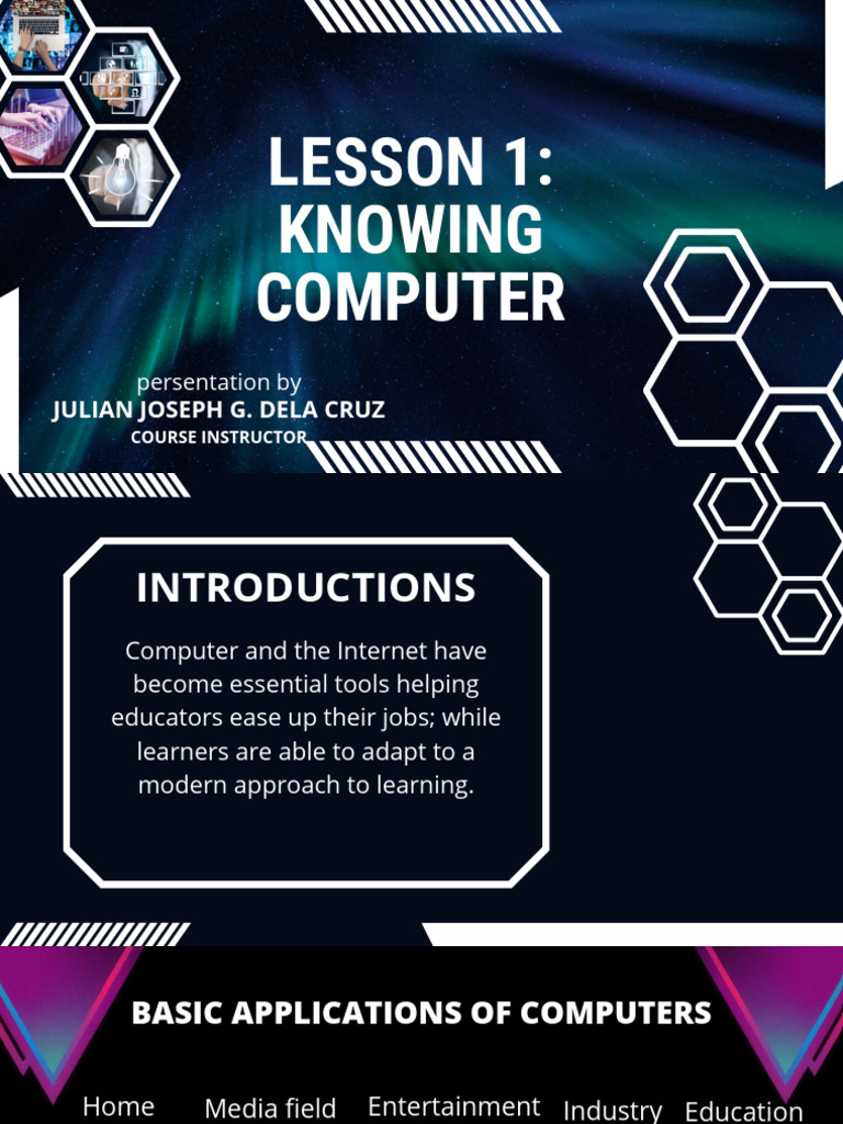 Cim-Lesson 1 - Knowing Computer | PDF | Random Access Memory | Computer Data Storage