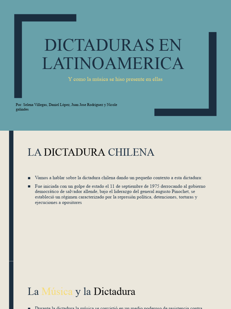 Dictaduras en Latinoamerica | PDF | Chile | Augusto Pinochet