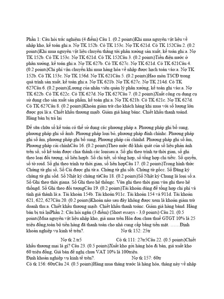 ÔN TẬP NLKT 2 | PDF