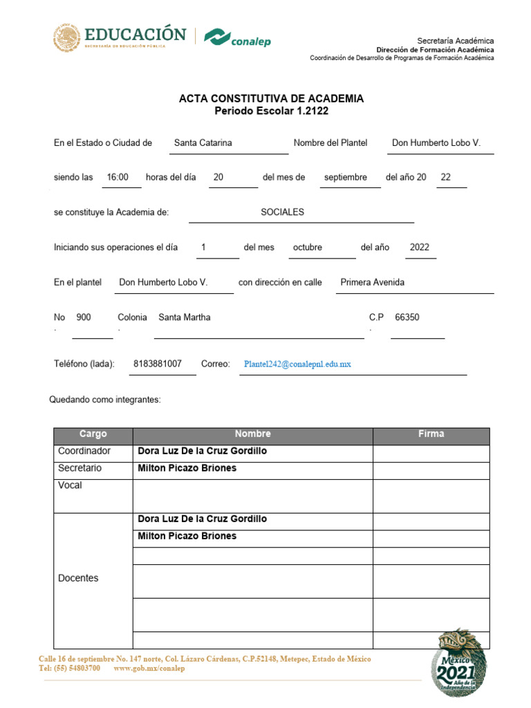 Acta_constitutiva_2.2021 1 | PDF | México