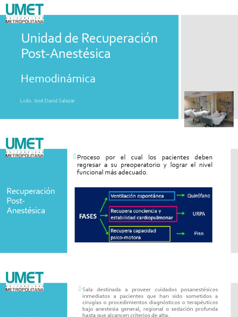 Recuperación en URPA y Escala de Bromage | PDF | Anestesia | Cirugía