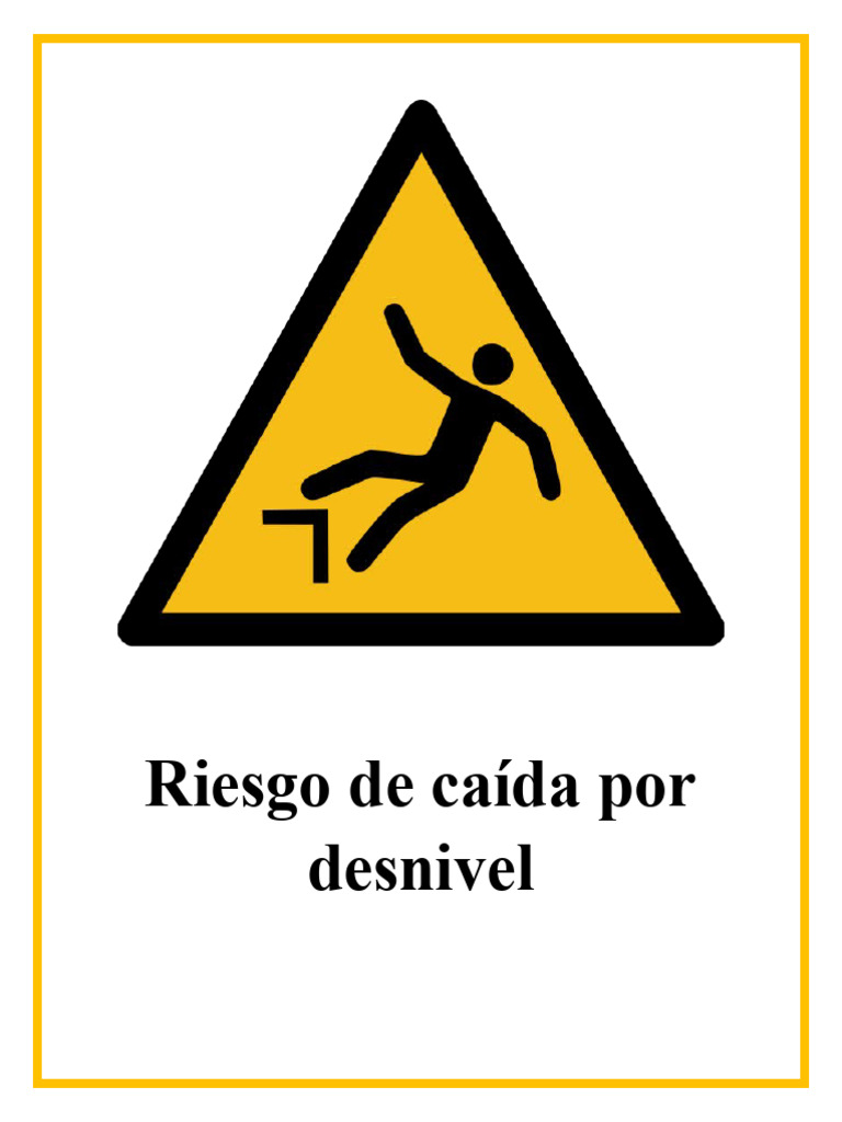 Riesgo de Caída Por Desnivel | PDF