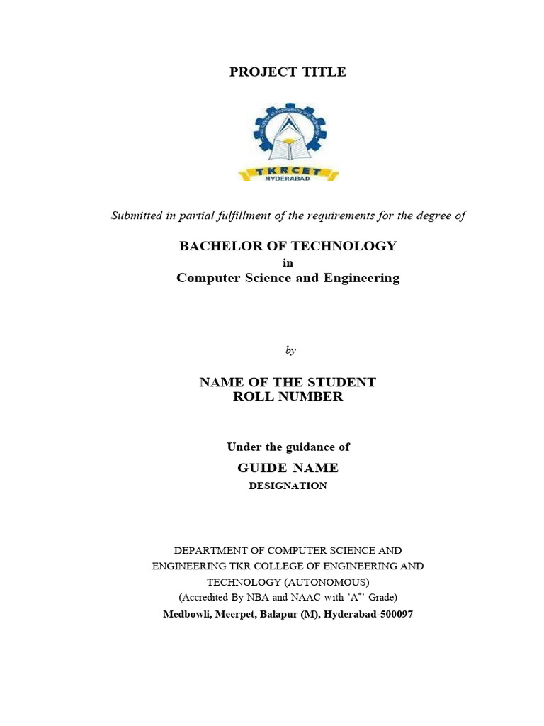 Major Project Documentation Guidelines | PDF | Literature Review | Written Communication