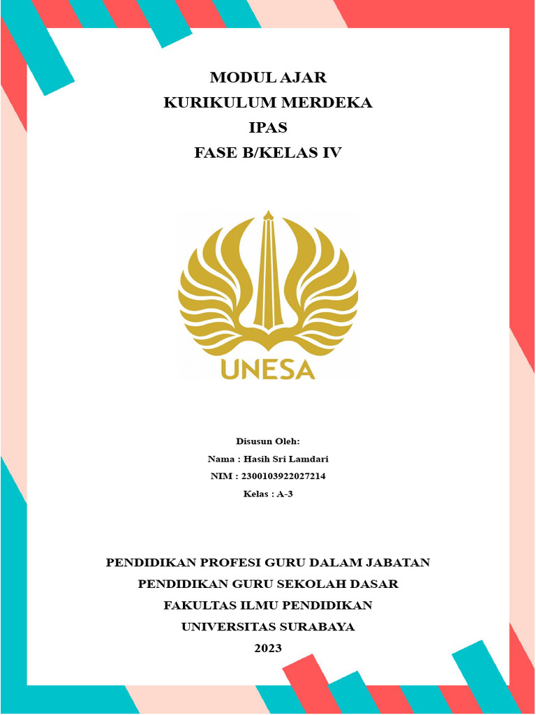 Modul Ajar Ukin Ipas Perubahan Energi | PDF