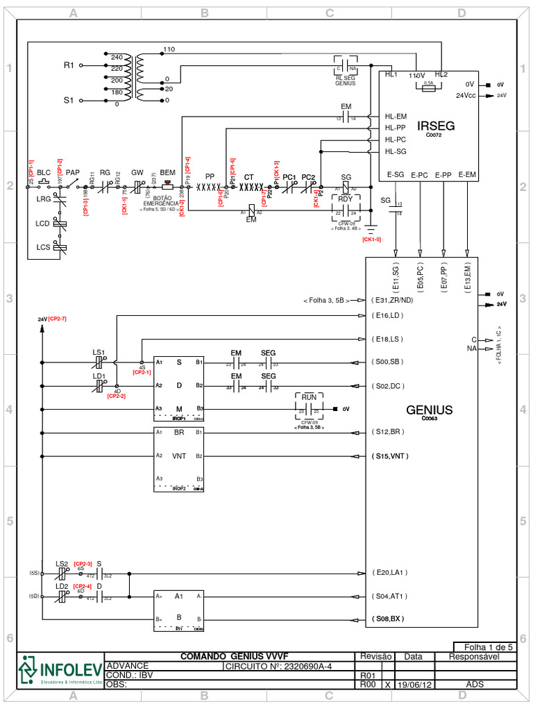 Comando Genius VVVF: Circuito IBV | PDF