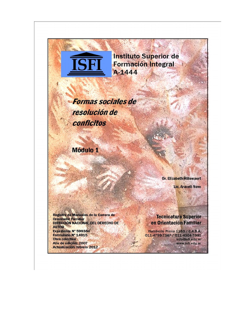 Formas Sociales de Resolucion de Conflictos M1 | PDF