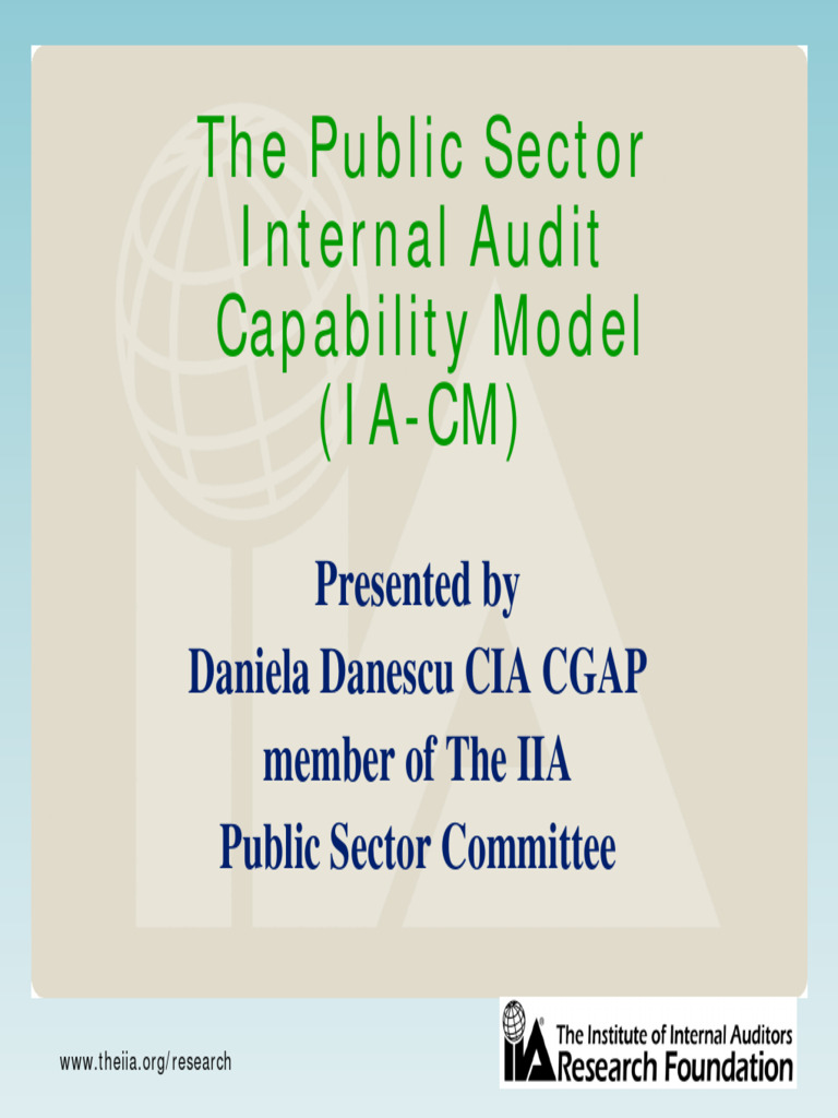19.presentation Capability Maturity Model | PDF | Audit | Internal Audit