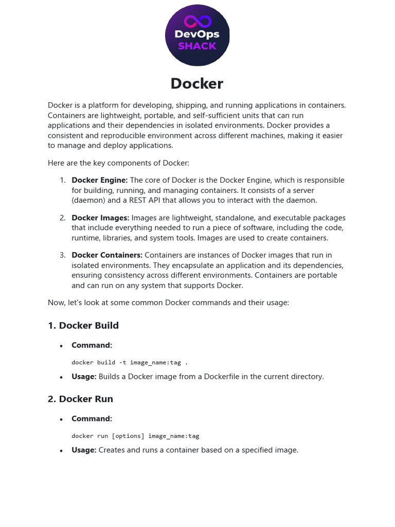 Docker | PDF | Computer Network | Software