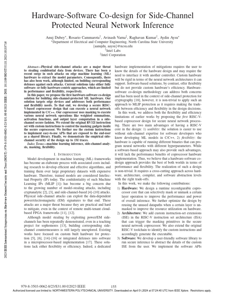 Hardware-Software_Co-design_for_Side-Channel_Protected_Neural_Network_Inference | PDF ...