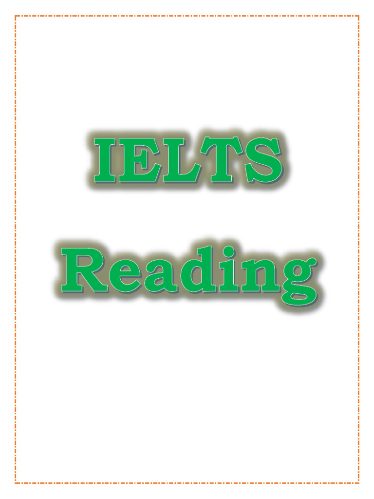 IELTS Reading - Student's | PDF