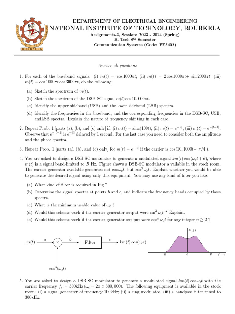 Assignment 3 | Download Free PDF | Detector (Radio) | Spectral Density