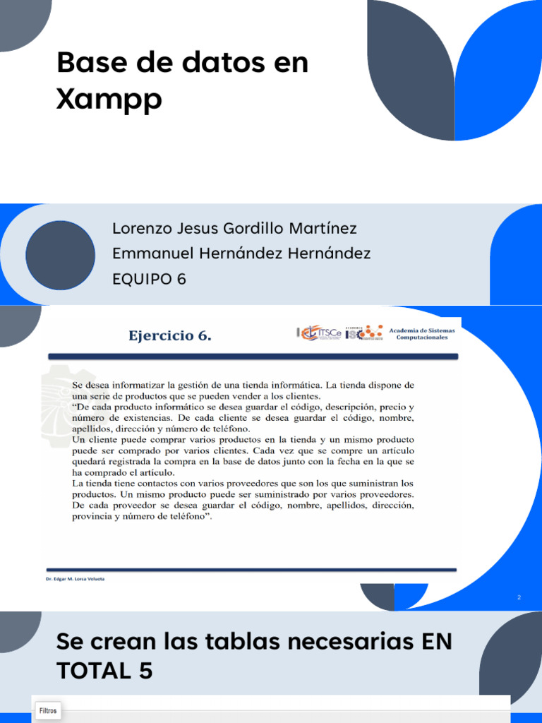 Tablas y Estrategias en Xampp | PDF