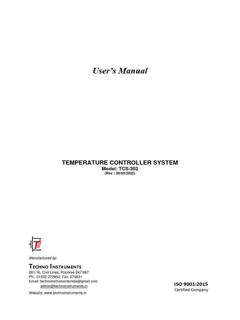 Temperature Control System | PDF | Heat Transfer | Control Theory