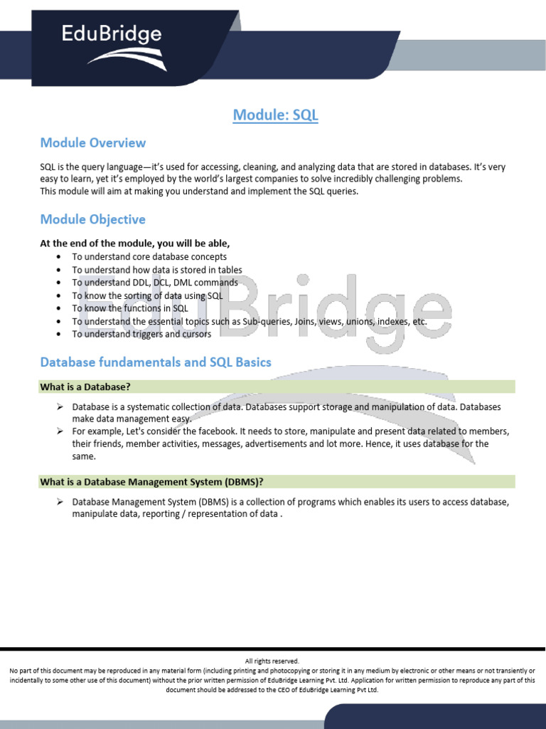 Databaseusing My SQL | PDF | Databases | No Sql