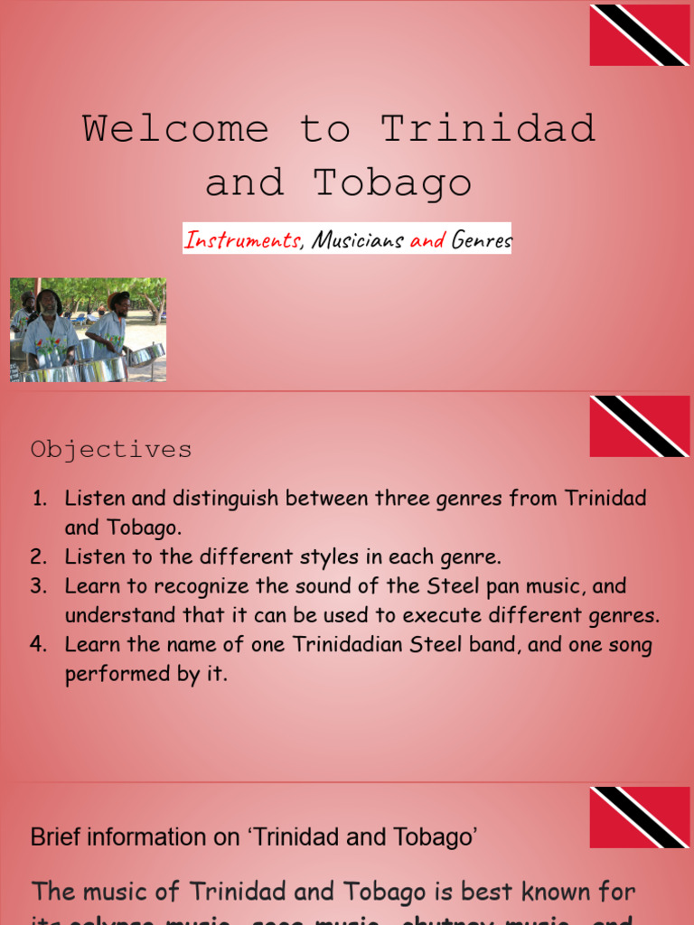 Lesson 9 - Trinidad and Tobago - Nov 7-11, 2022. | PDF | Caribbean ...