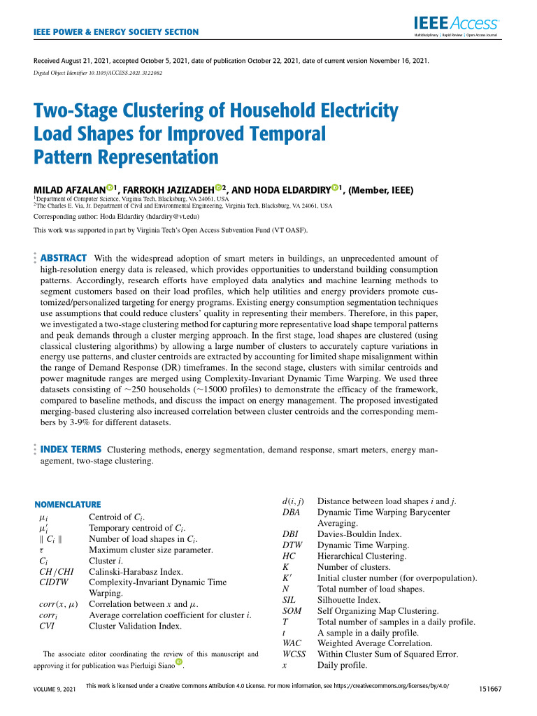 Two-Stage Clustering of Household Electricity Load Shapes For Improved Temporal Pattern ...