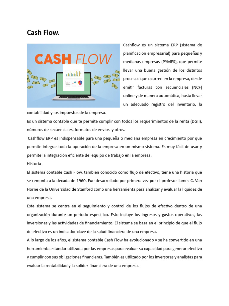 Cash Flow Programa | PDF | Contabilidad | Planificación de recursos ...