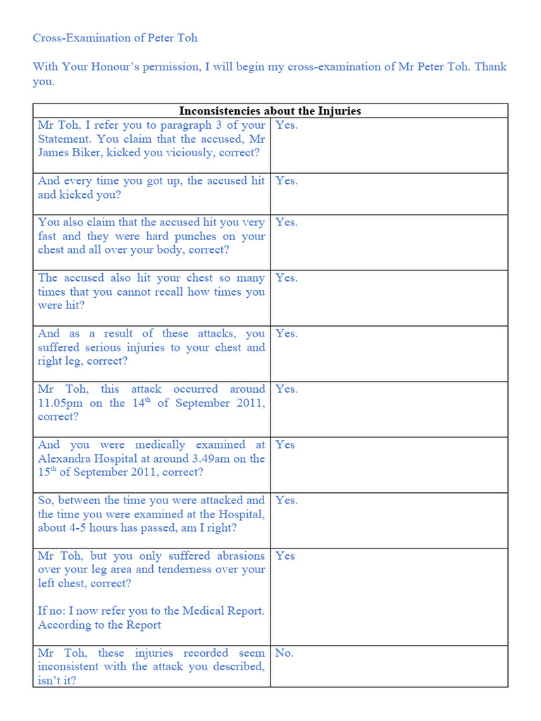 XX Peter Toh (Defence) | PDF | Social Science | Law
