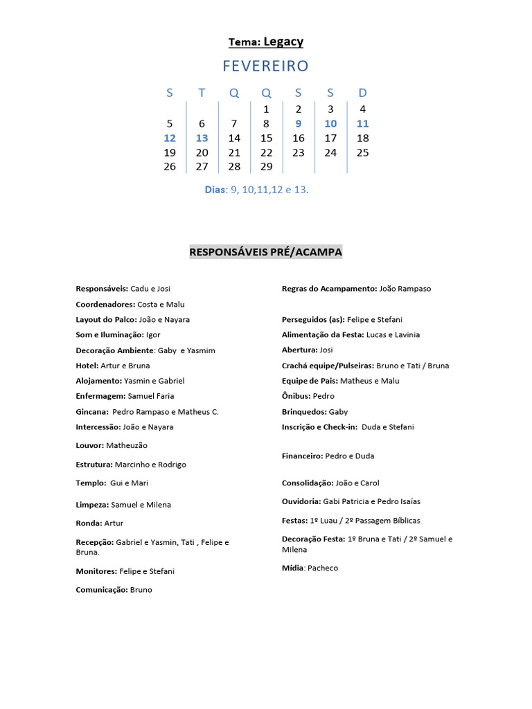 Ata - Acampa 2024. | PDF