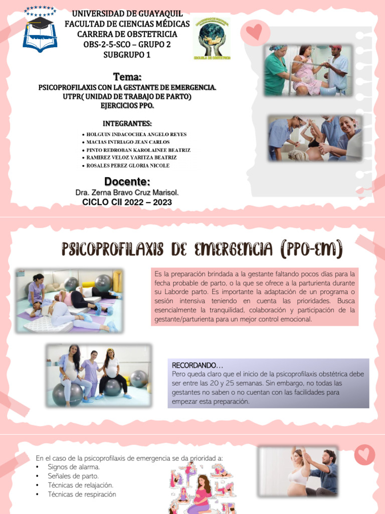 Psicoprofiláxis Obstétrica de Emergencia para El Periodo Del Trabajo de Parto 22 | PDF | Parto ...