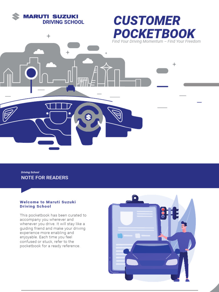 Maruti Suzuki Driving Pocket Book | PDF | Traffic | Road