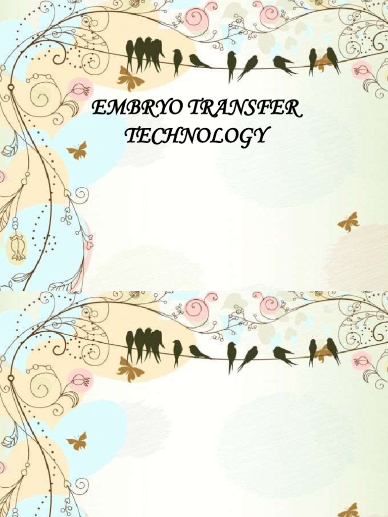 Embryo Transfer Process Explained | PDF | Uterus | Sexual Anatomy