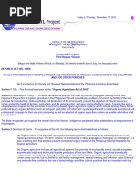RA 10068 - Organic Agriculture Act of 2010 | PDF | Organic Farming ...