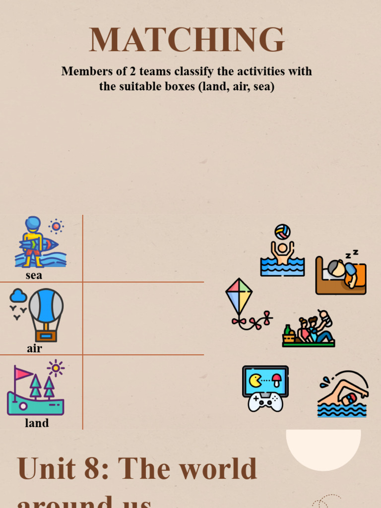 Grade 6 - Unit 8 - LESSON 1.1 | PDF | Outdoor Recreation