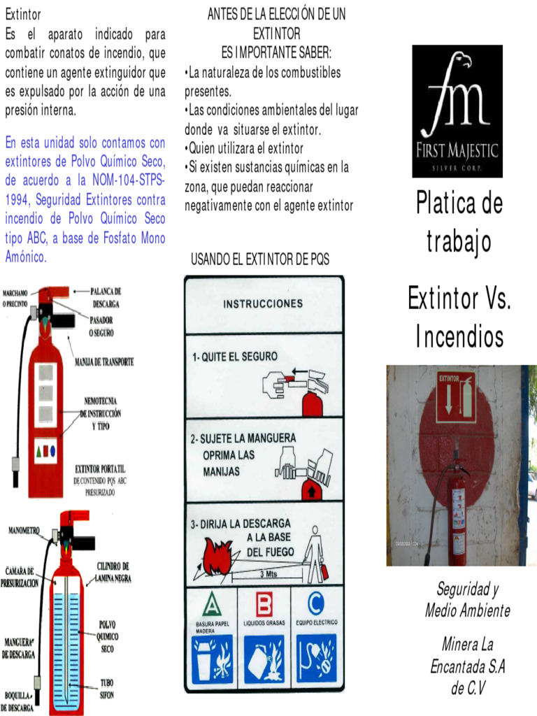 4 Tríptico Extintor vs. Incendíos | PDF | Incendios | Combustión