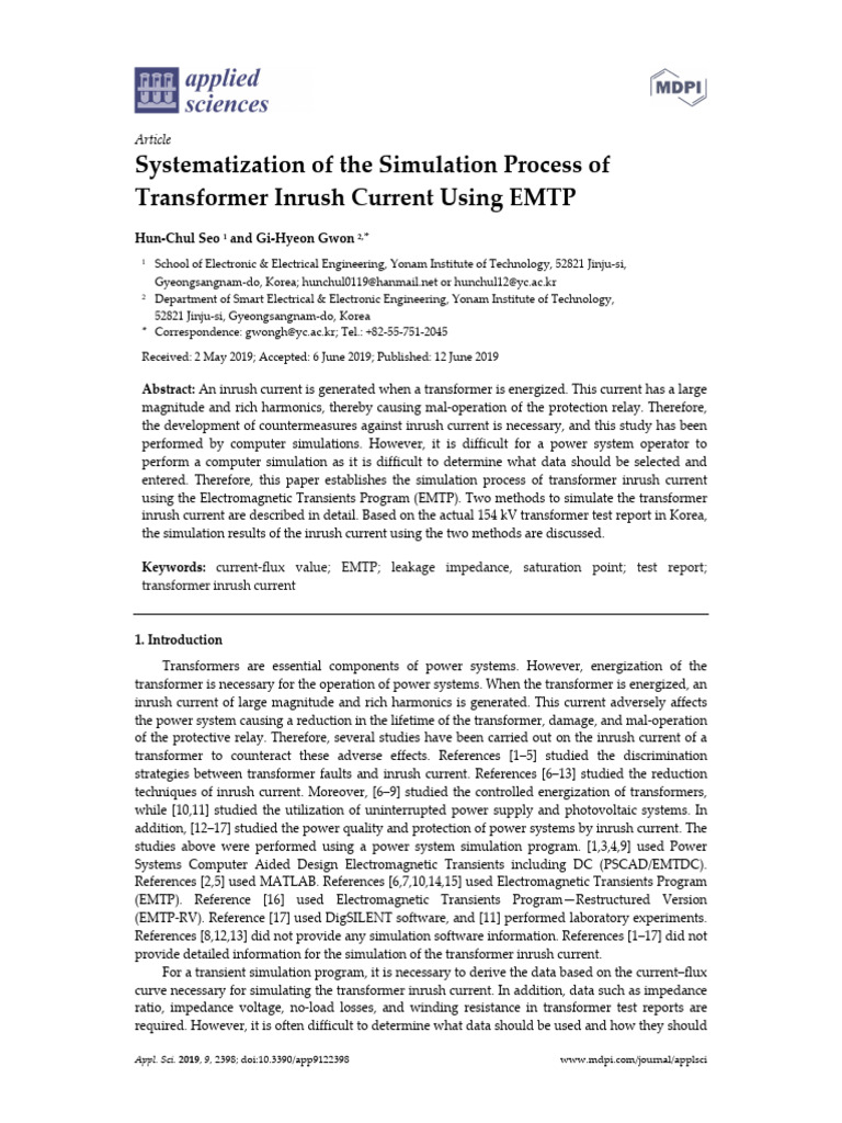 Systematization of The Simulation Process of Trans | PDF | Transformer ...