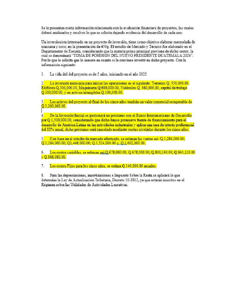 Bryan Godoy Final Finanzas III | Descargar gratis PDF | Contabilidad ...