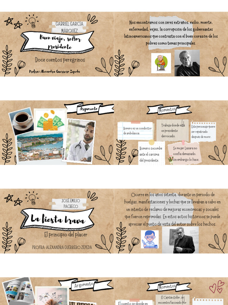 Buen Viaje Señor Presidente y La Fiesta Brava | PDF
