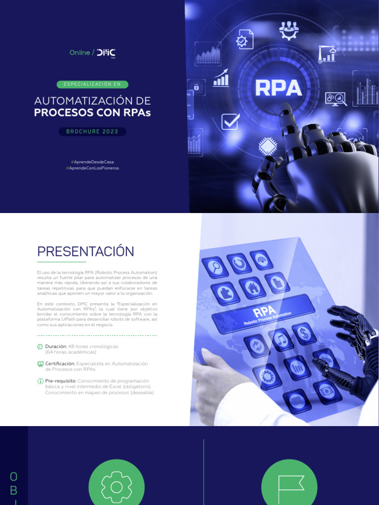 Brochure Espec Automatizacion Procesos Rpas | PDF | Software de la ...