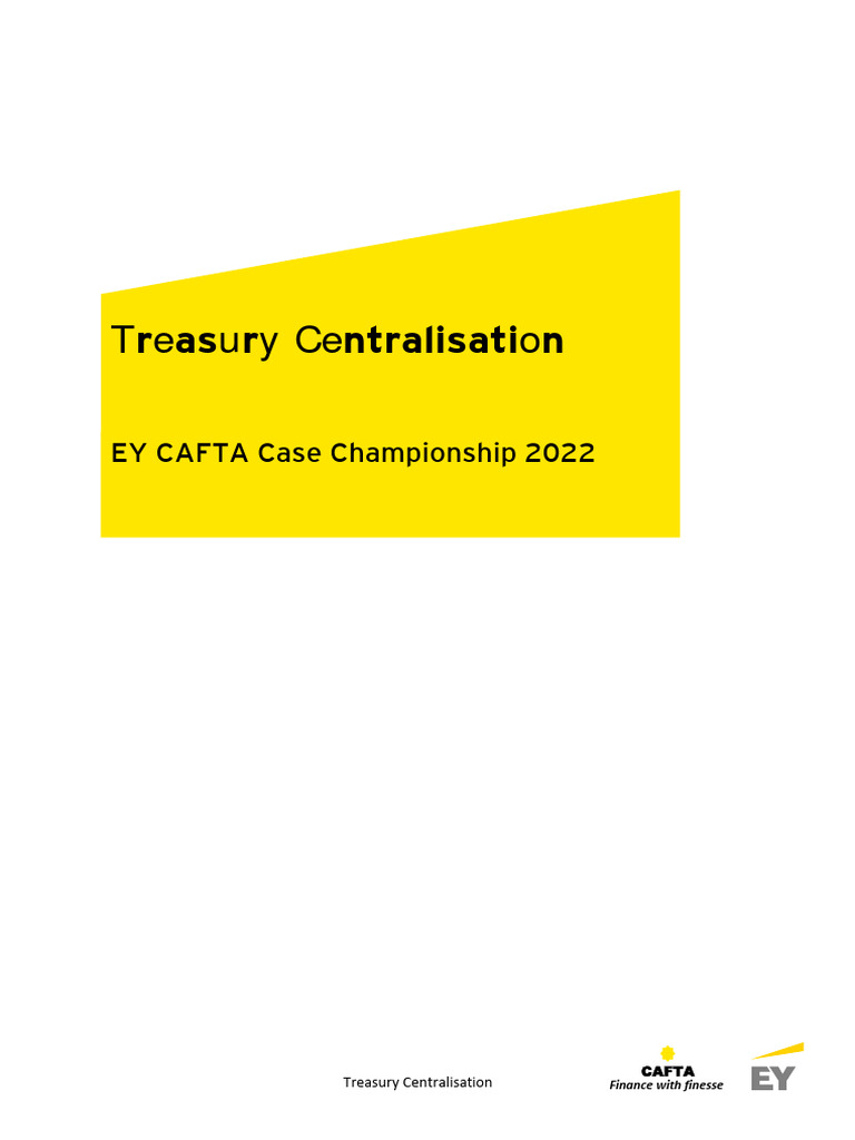 EY CAFTA Case Study | Download Free PDF | Clearing (Finance) | Economies
