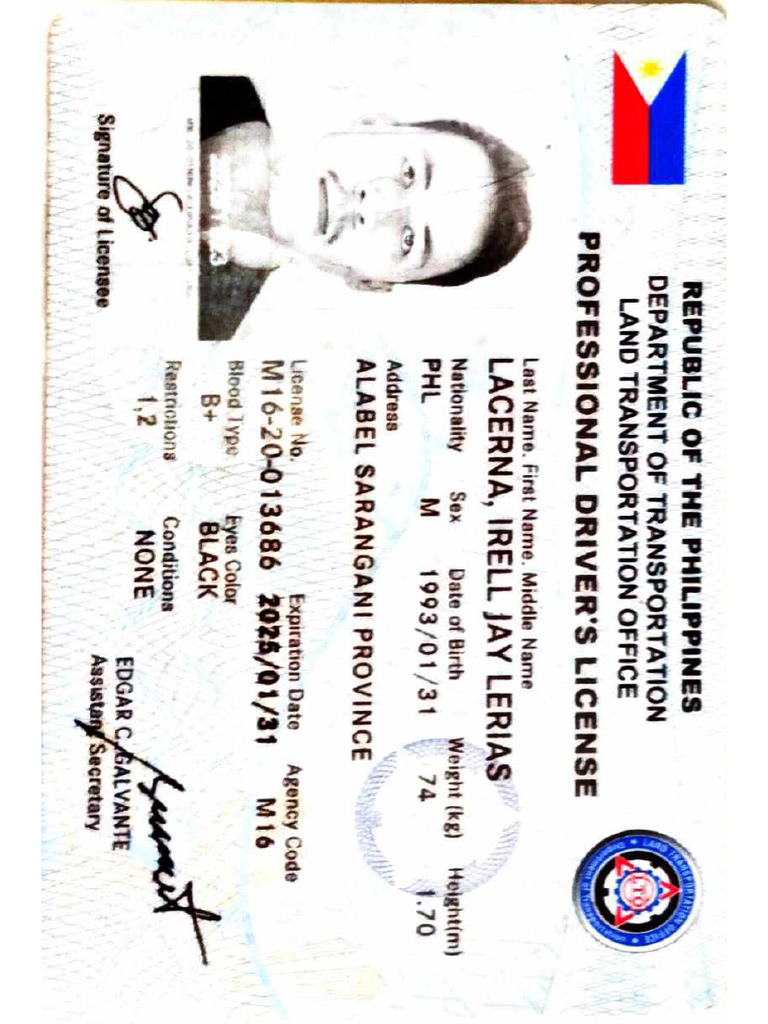 Valid ID Divers License | PDF