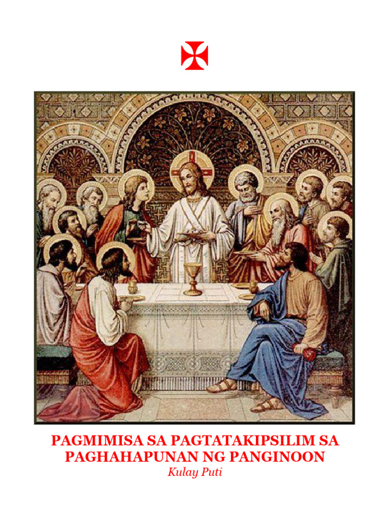 Pagmimisa Sa Pagtatakipsilim Sa Paghahapunan NG Panginoon | PDF
