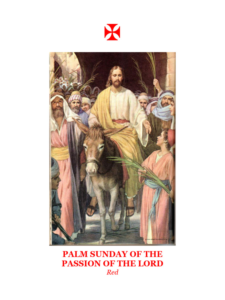 PALM-SUNDAY-OF-THE-PASSION-OF-THE-LORD | PDF | Eucharist | Lord's Prayer