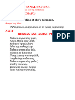 Tagalog Mass Line Up - Lent | PDF