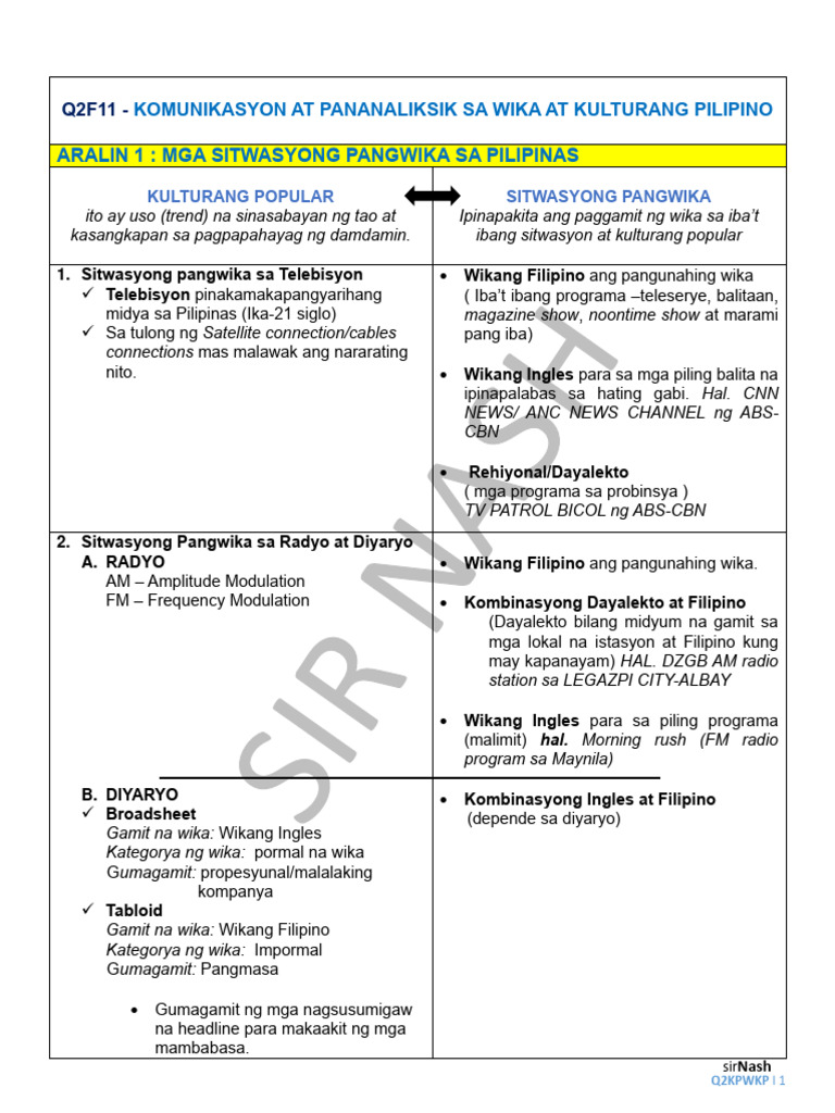 Q2 KPWKP Handout | PDF