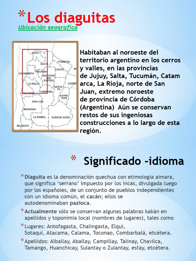 Cultura y Vida de los Diaguitas | PDF | Gente indígena | Cultura de las ...