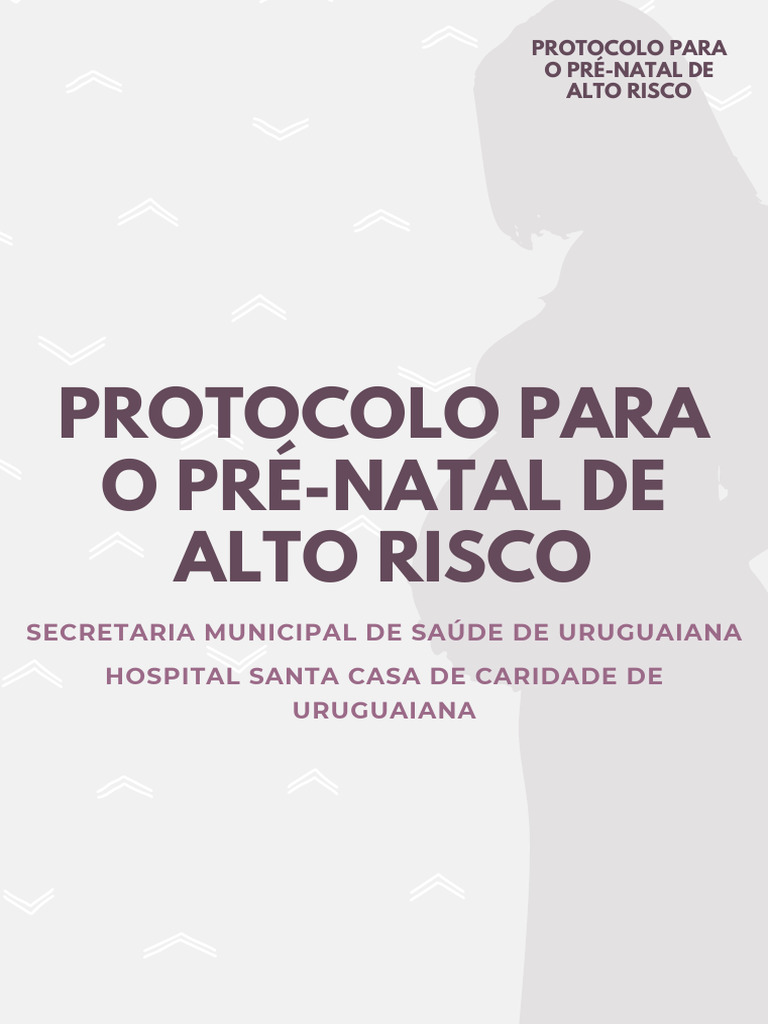 Protocolo para o Pre Natal de Alto Risco | PDF | Gravidez ...