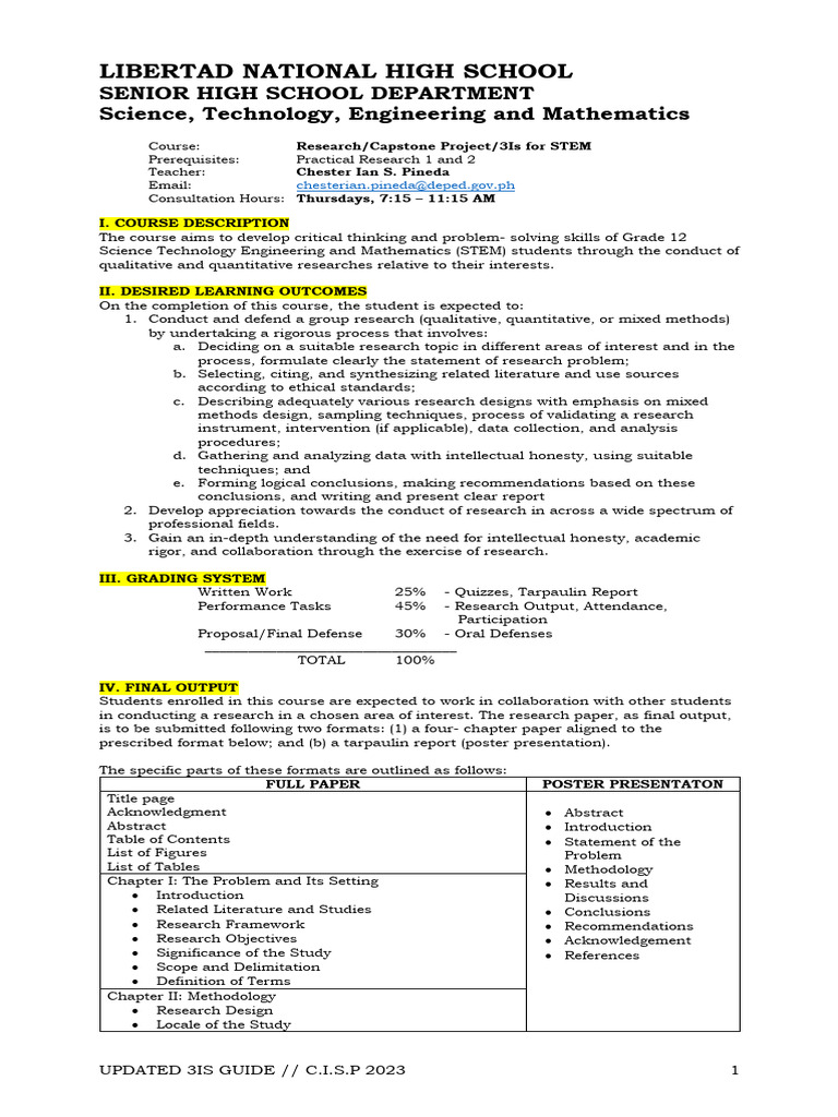 Capstone 3 Is Guide Updated CISP | PDF | Data Analysis | Data