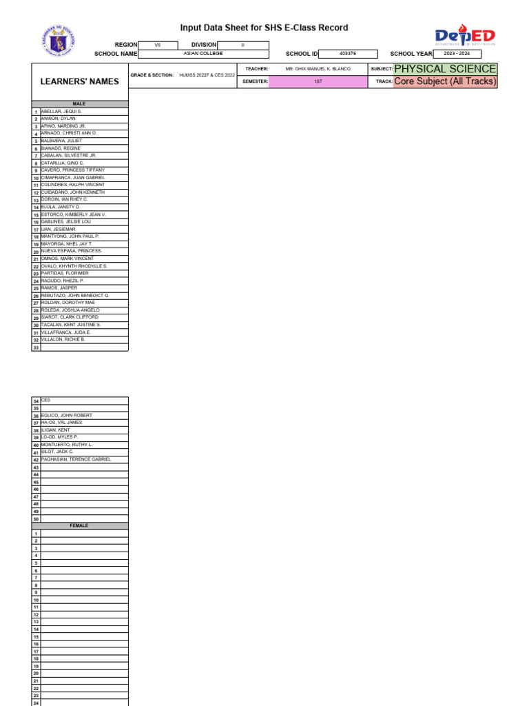 Humss 2022F & Ces 2022 | PDF
