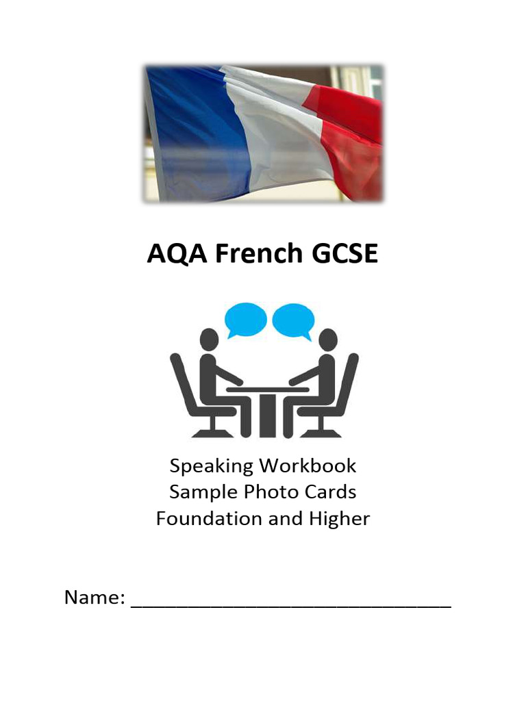 AQA French GCSE Photocards | PDF