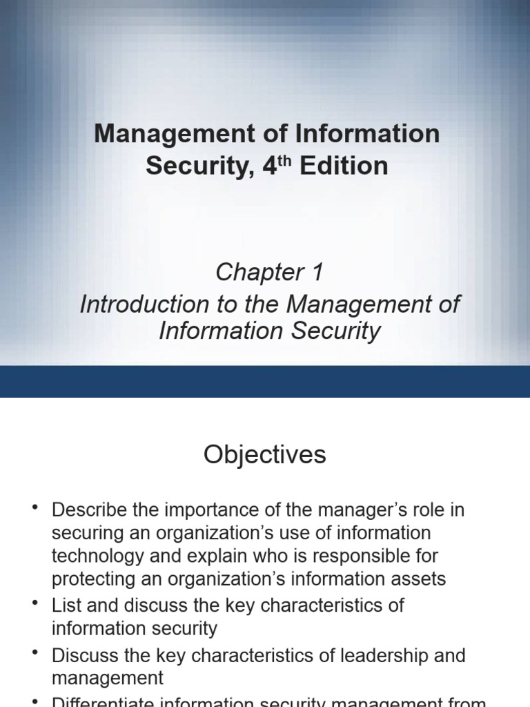 Ict380 Lec1 | Download Free PDF | Project Management | Information Security