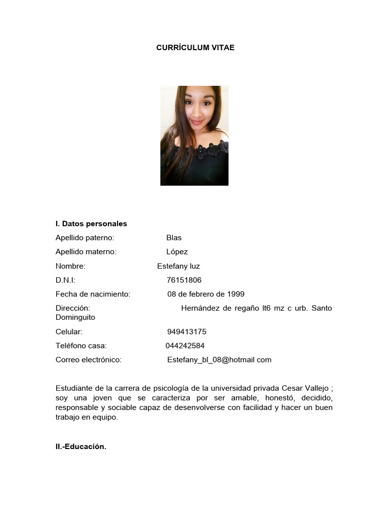 CV Luz Blas López | PDF