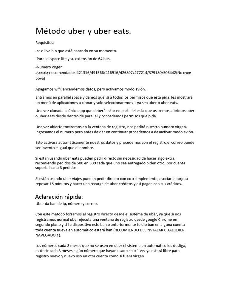 Método Uber y Uber Eats Actualizado 2022 | PDF | Finanzas y dinero | Informática