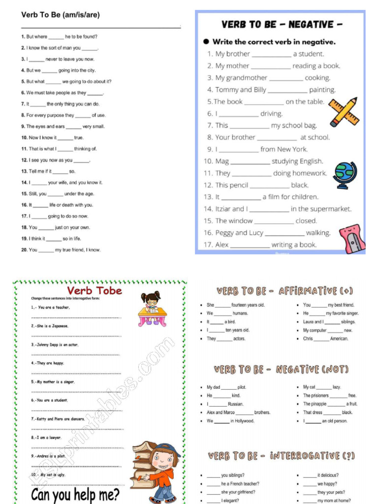 Verb to be (1) | PDF